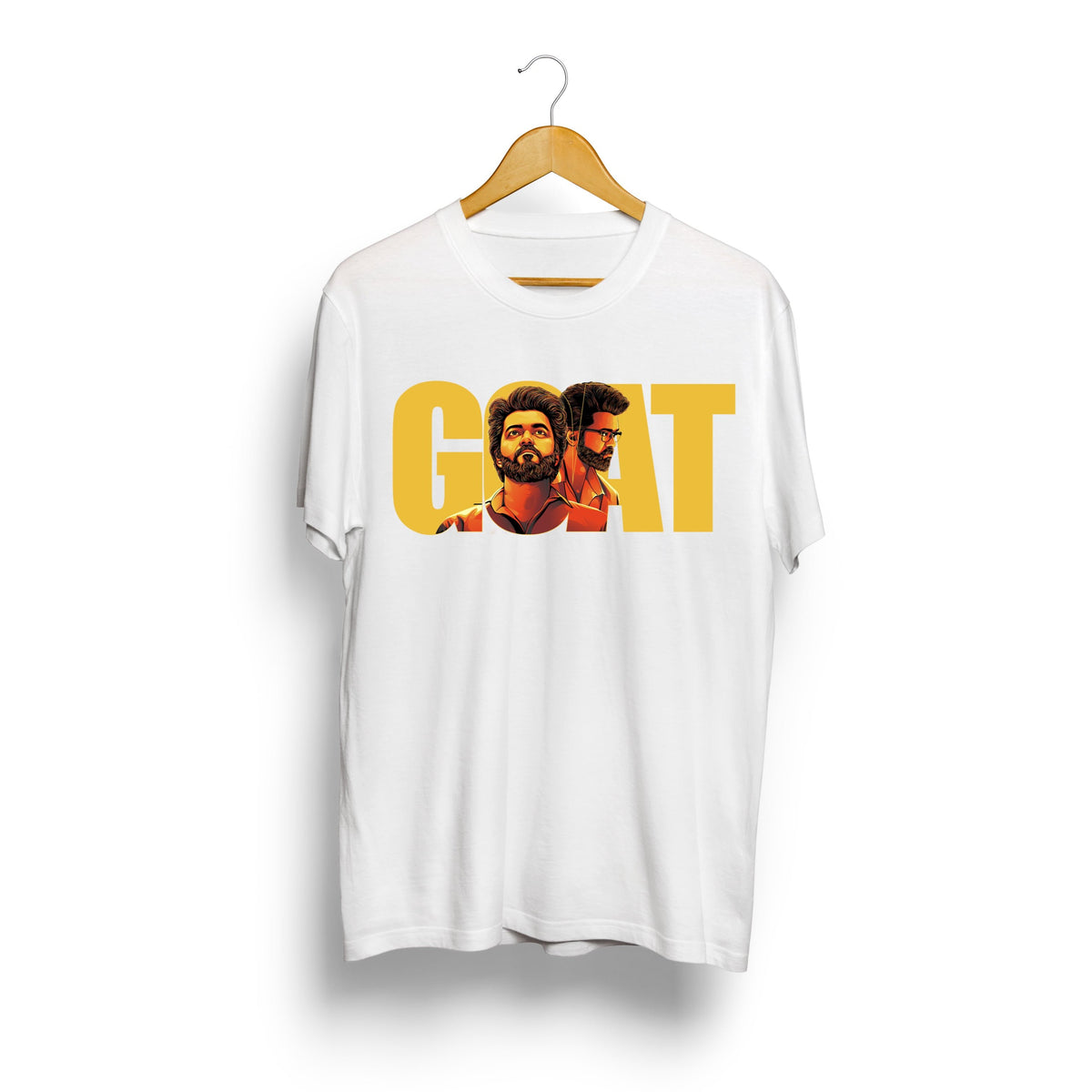 Thalapathy Vijay is The Goat | Goat Official T-Shirt (Golden Orange Ed ...