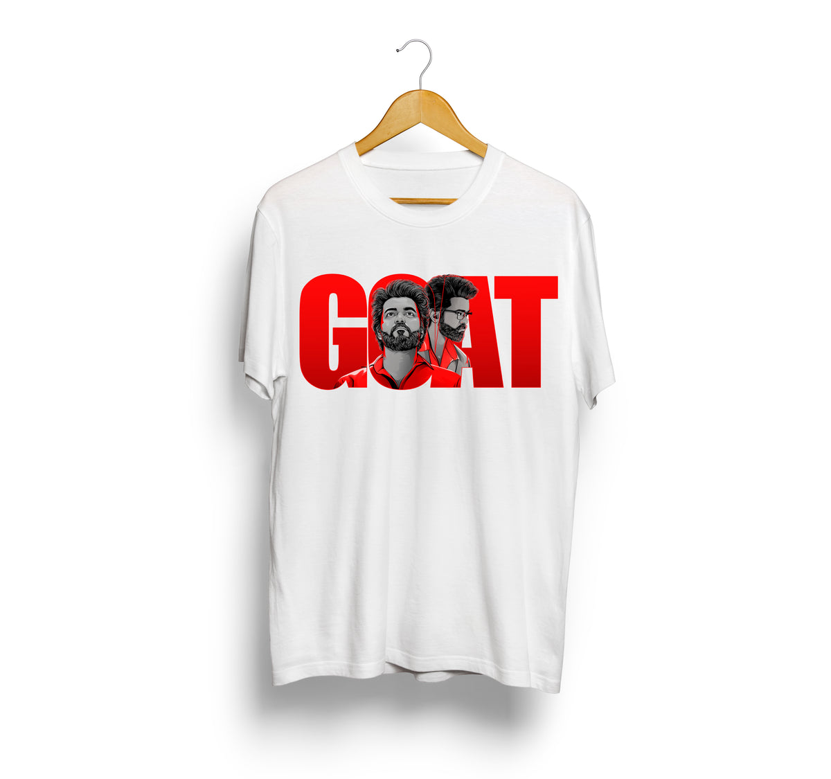 Thalapathy Vijay is The Goat | Goat Official T-Shirt (Red Edition ...