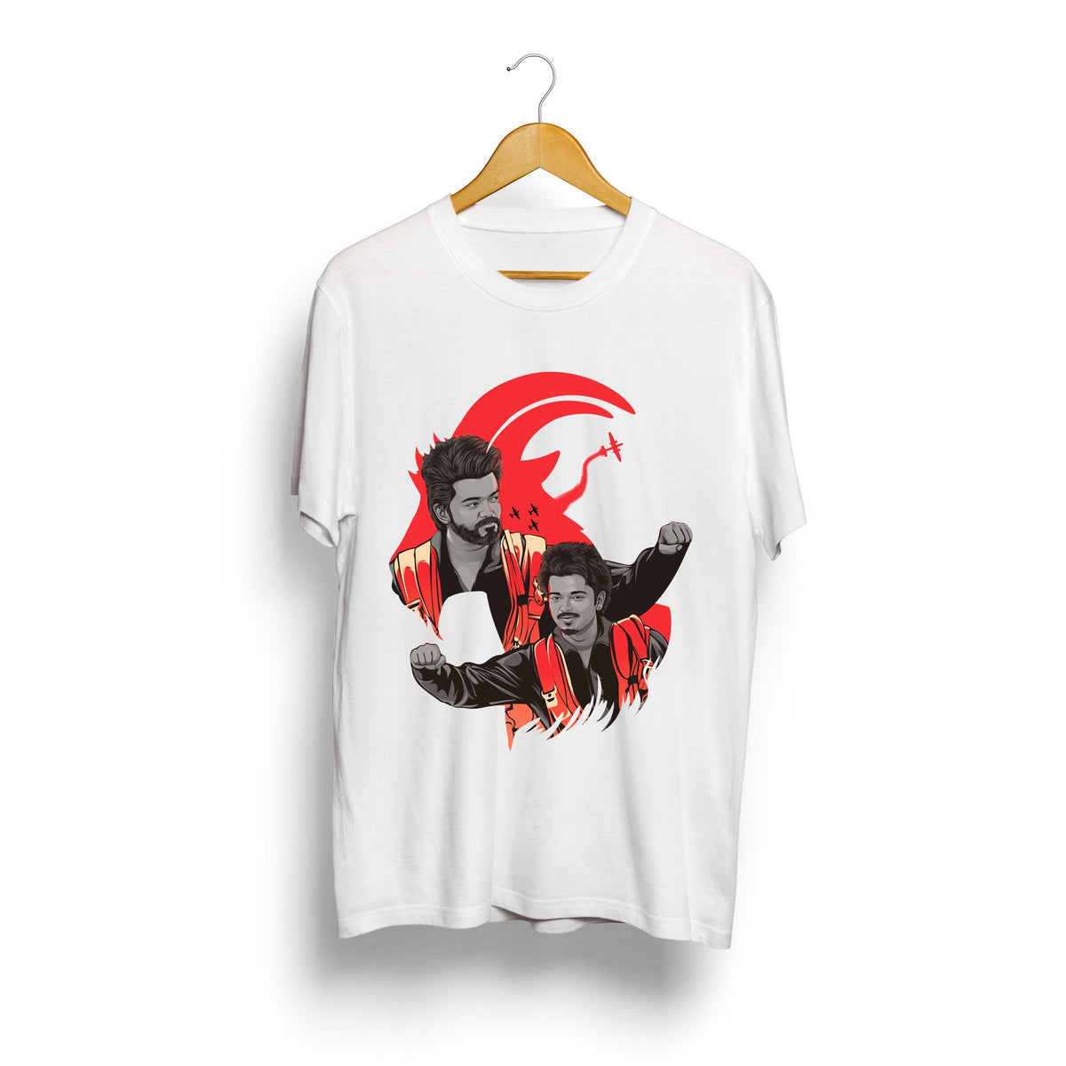 Thalapathy Vijay Goat | Goat Official T-Shirt (Red Edition) – ColourCrafts